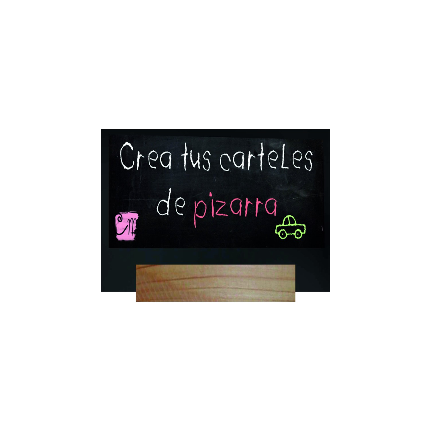Carteles para rotular 4 pizarras con soporte 7x10cm - Vimor.es