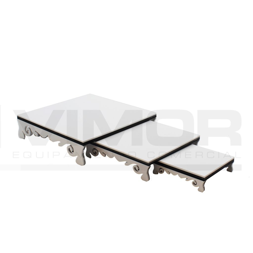 Conjunto 2 mesas vintage cuadradas - Vimor.es